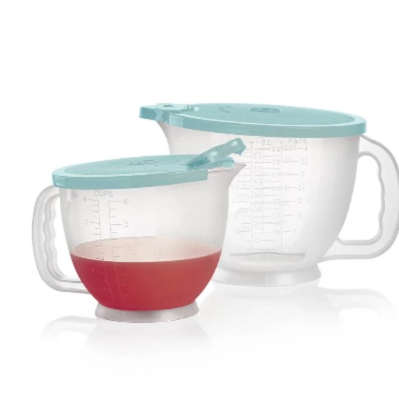 Tupperware | Kitchen | New Tupperware Classic Mix N Store Pitchers Set ...